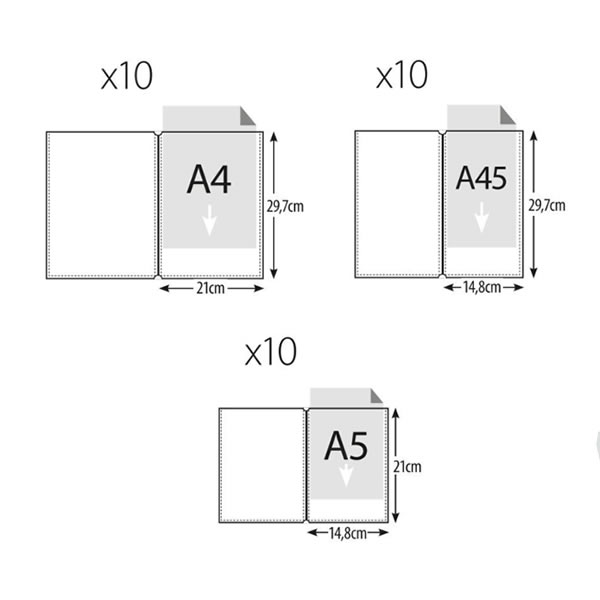 Additional Securit clear plastic menu holder inserts White Light Display
